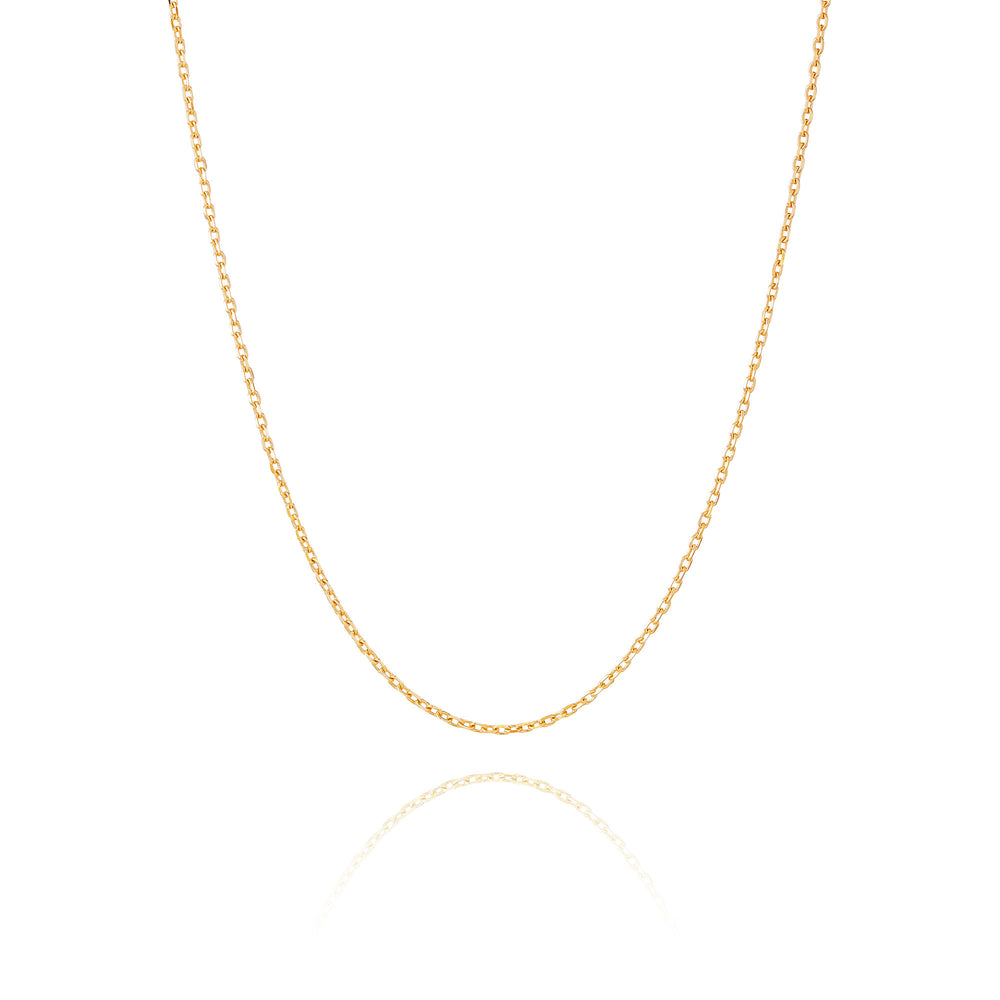 Diamond Cut Cable Chain 18kt Yellow Gold | Shen Yun Collections