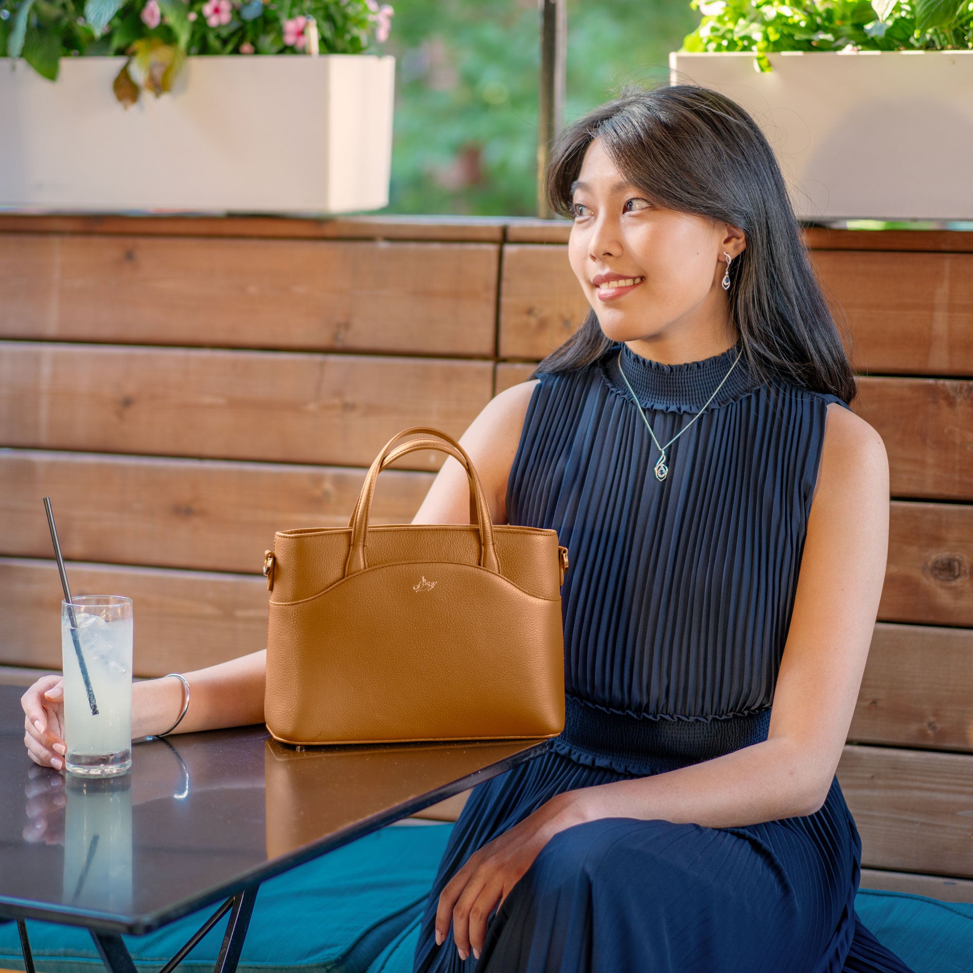 Tang Dynasty Grace Crossbody Bag - Camel | Shen Yun Collections